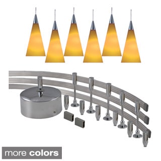 Jesco 6-light 300-watt Low Volt Complete Monorail Pendant Kit - Bed ...