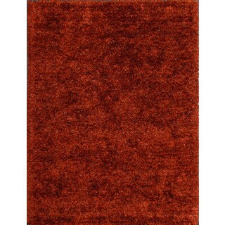Smooth and Rich Rust Shag Rug - Bed Bath & Beyond - 9622693