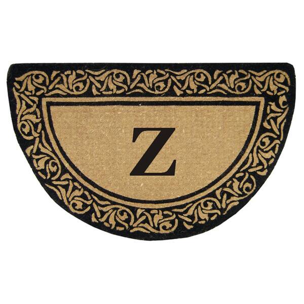 Heavy Duty Coir Decorative Bella Border Monogrammed Doormat - On Sale ...