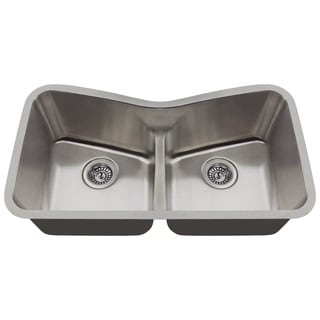533 Low Divide Angled Bowl Stainless Steel Kitchen Sink - Bed Bath ...