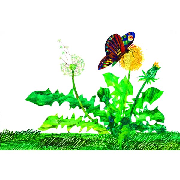 The Lamb and the Butterfly Character Art Butterfly Flower Canvas Print ...