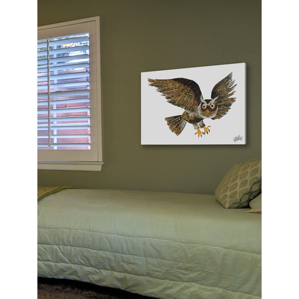 Eric Carle Baby Bear Character Art Screech Owl Canvas Print - Multi ...