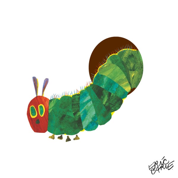 Eric Carle The Very Hungry Caterpillar Character Art Caterpillar 5 ...