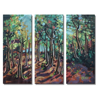 Roger Akesson 'The End of Summer 2' Metal Art 3-piece Set - Bed Bath ...