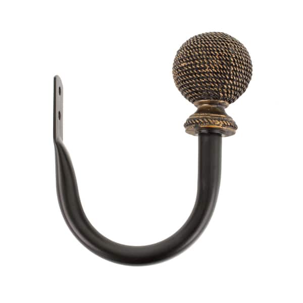 Rope Wrapped Ball Curtain Rod Set - Bed Bath & Beyond - 9634270