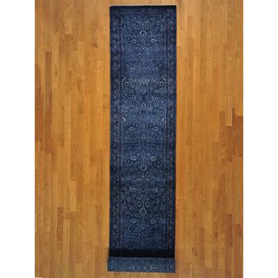 Hand-knotted Kashan 250 KPSI Wool and Silk Rug (3' x 16') - Overstock ...