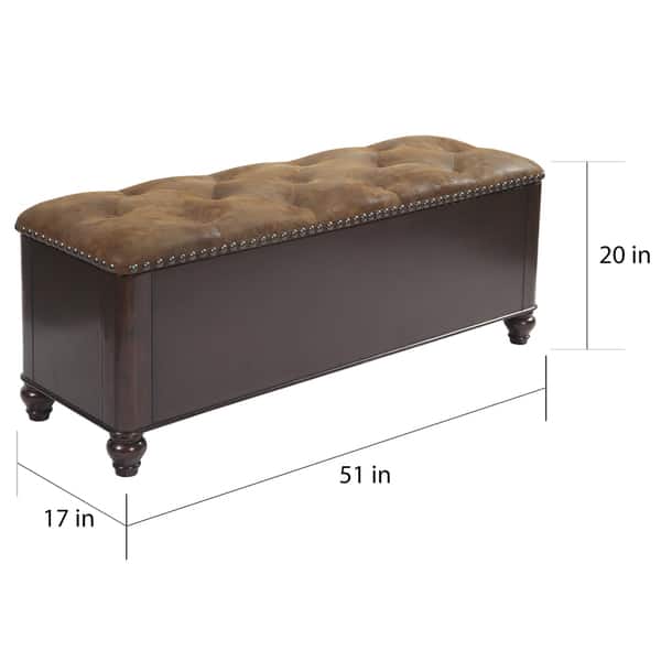 ood Six Long Gun Concealment Bench with Locking Storage - Bed Bath ...