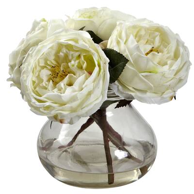 Fancy Rose Floral Arrangement - Overstock - 9665781