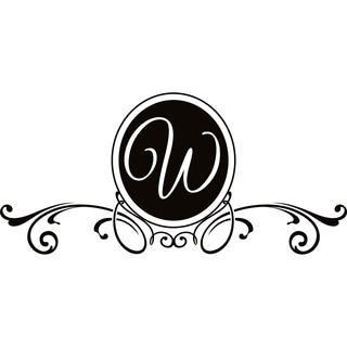 Design on Style W Monogram Vinyl Wall Art Lettering - Bed Bath & Beyond ...