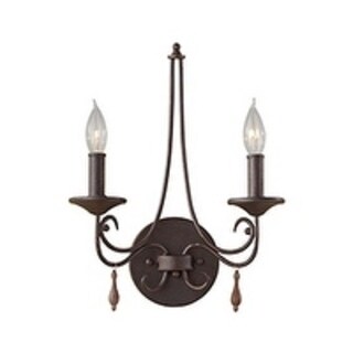 Feiss Aliya 2 - Light Wall Brackets, Rustic Iron - Bed Bath & Beyond ...