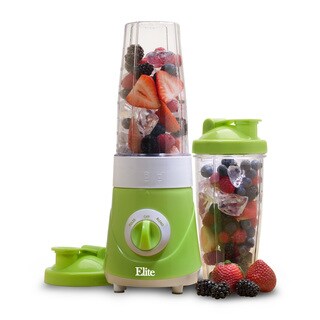 Maxi-Matic Elite EPB-2572G Personal Drink Mixer with Two Green Travel ...