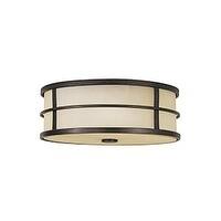 Feiss Fusion 3 - Light Indoor Flush Mount, Grecian Bronze - Overstock ...