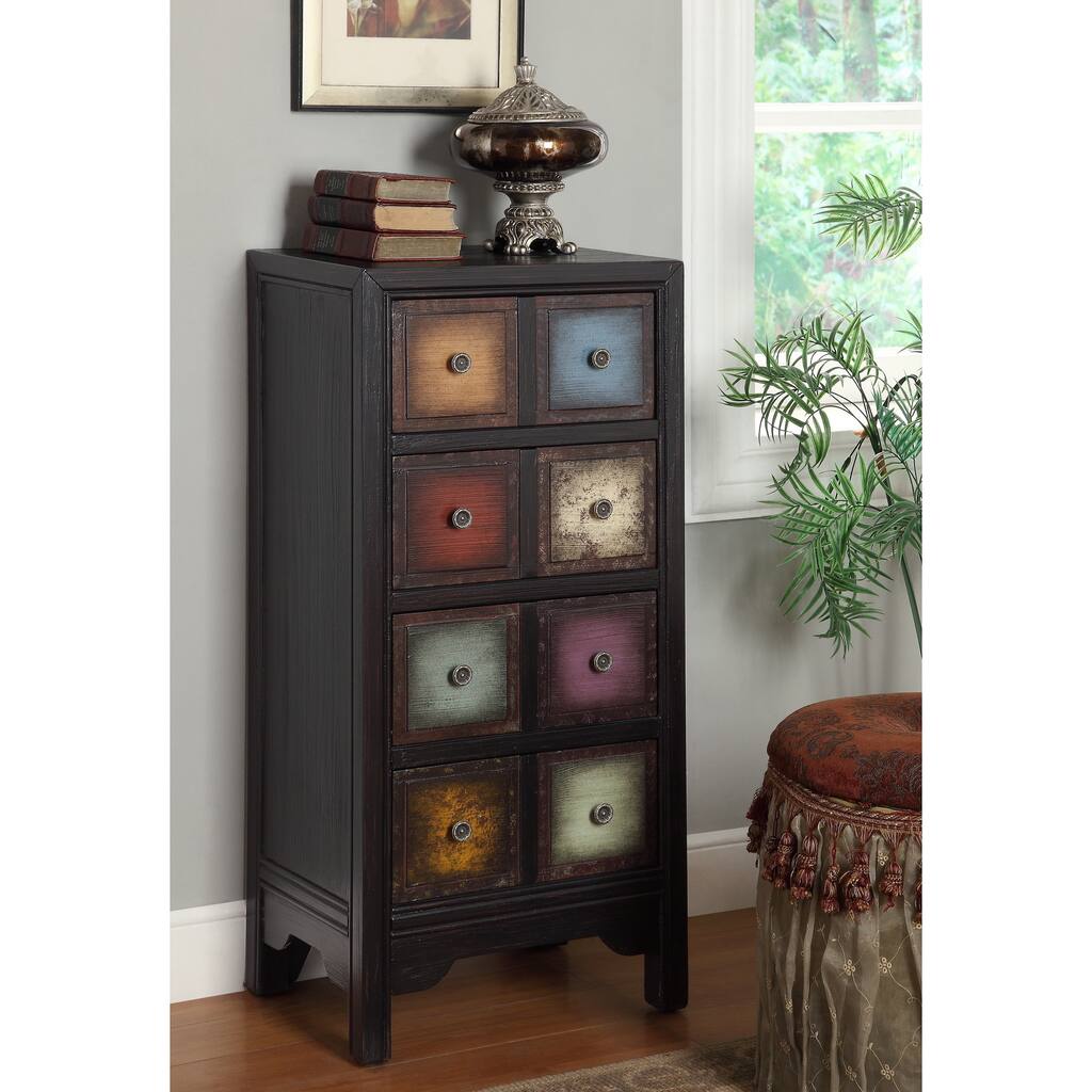Multi-colored 4-Drawer Chest - Overstock - 9678438