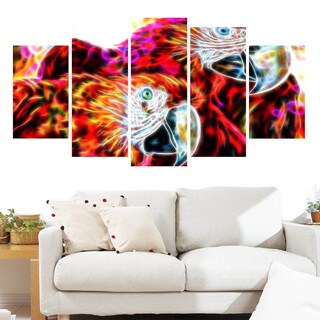 Macaw Parrot Duo Animal Art Canvas (Multiple Sizes) - Bed Bath & Beyond ...