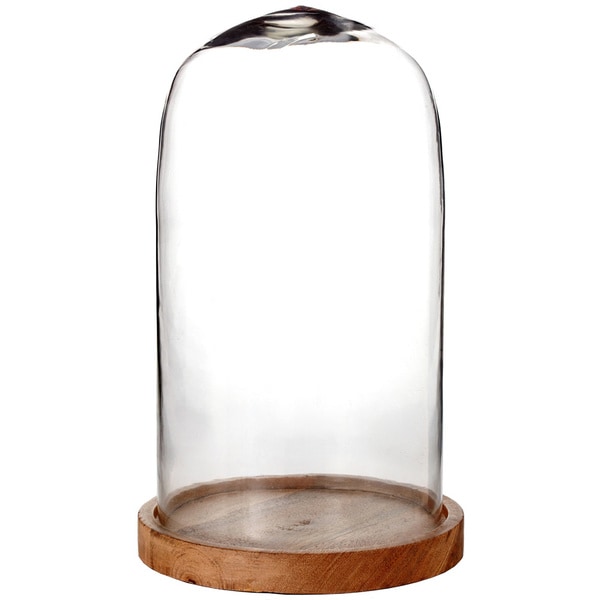 Shop 7.5-inch x 14-inch Glass Dome Cloche - Free Shipping Today ...