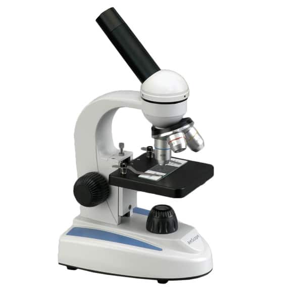 AmScope 40x-400x Metal Student Biological Compound Microscope - Bed ...