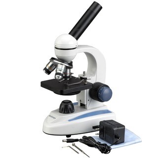 AmScope 40X-800X Cordless LED Compound Microscope with Top and Bottom ...