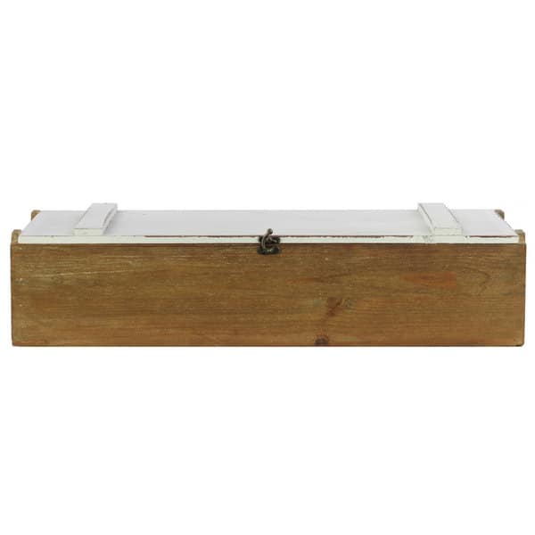 Wooden Lock Box with Divider - Bed Bath & Beyond - 9690870
