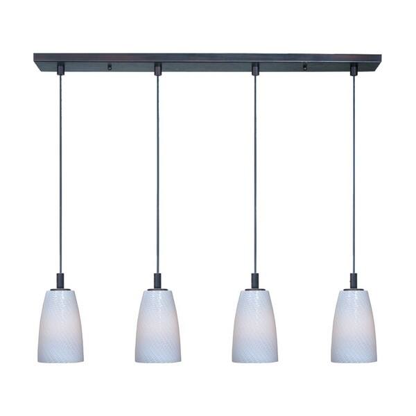 Carte LED Linear Bronze 4-Light Metal Pendant - Bed Bath & Beyond - 9694202