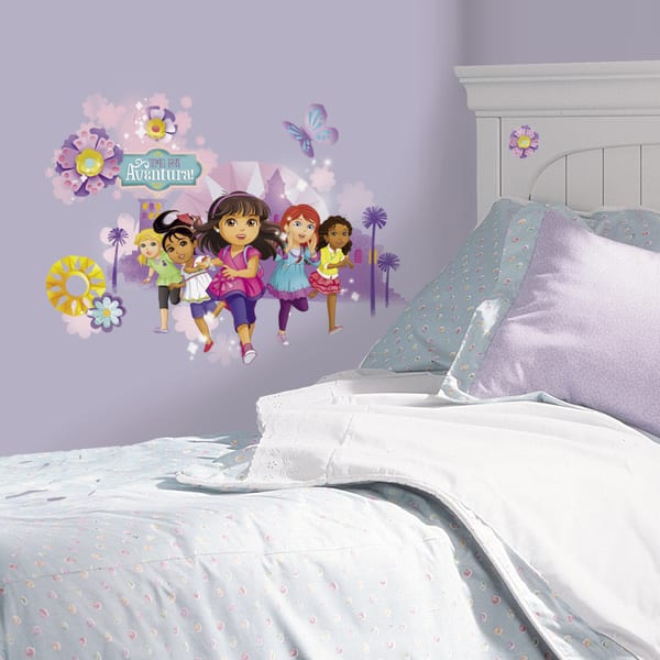 Dora and Friends Peel and Stick Wall Graphix Giant Wall Decals - Bed ...