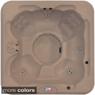 American Spas 6-person 30-jet Bench Spa with Easy Plug-N-Play and Two ...