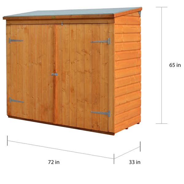 Wood Shiplap Outdoor Storage Shed - On Sale - Overstock - 9723809