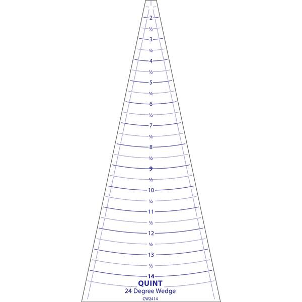 Circle Wedge-24 Degrees 14" Long W/1" Measuring - Bed Bath & Beyond ...