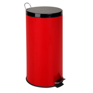 Honey-Can-Do 30-Liter Round Step Can, Ruby Red - Bed Bath & Beyond ...