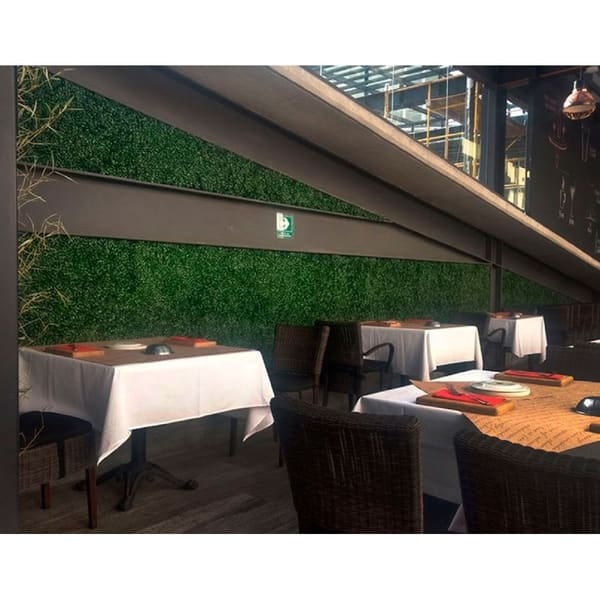 Indoor/Outdoor Dollar Leaf Artificial Foliage Wall Panels (Set of 4 ...