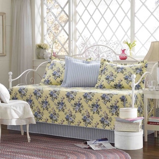 Laura Ashley Linley 5-piece Quilted Daybed Cover Set - Bed Bath ...