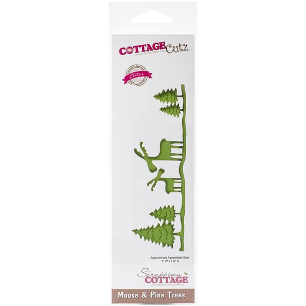 CottageCutz Elites Die -In The Woods Moose & Pine Trees - Bed Bath ...