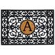 Momentum Mats Black Coir/Rubber Monogrammed Insert Doormat (2' x 3 ...