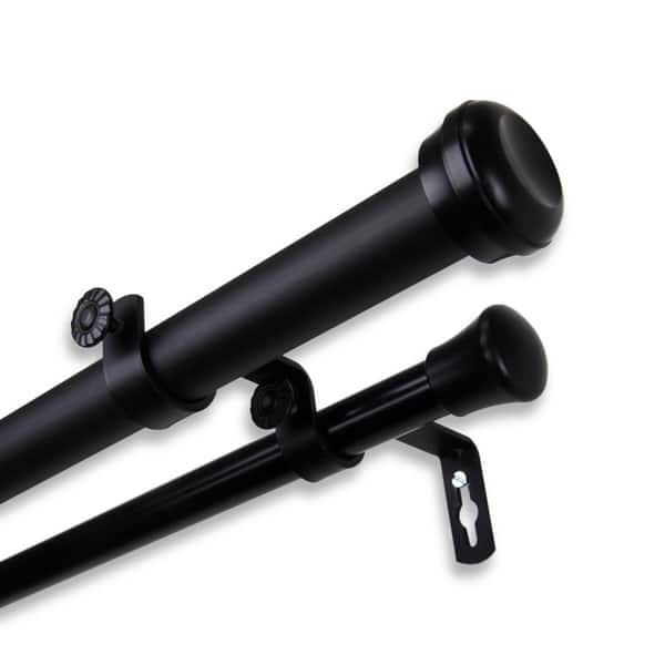 InStyleDesign Edison Adjustable Double Curtain Rod - On Sale - Bed Bath ...
