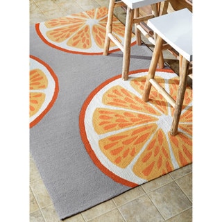 Nuloom Handmade Indoor/ Outdoor Modern Orange Kitchen Rug (7'6 x 9'6 ...