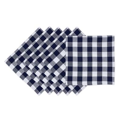 Nautical Checker Napkin (Set of 6) - Overstock - 9831635