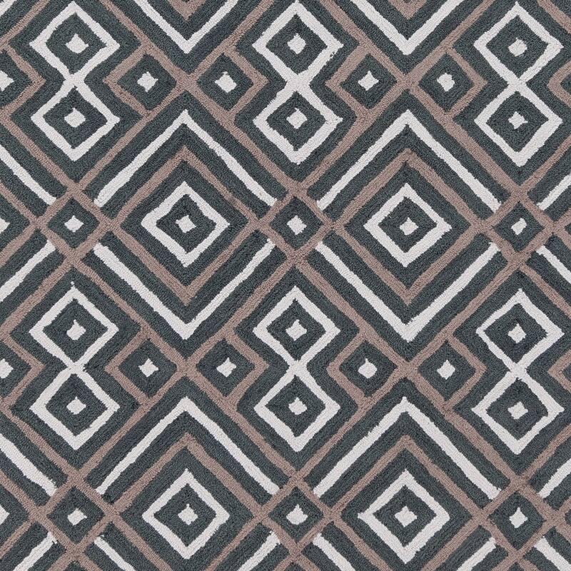 Hand-Hooked Lynn Geometric Area Rug - Overstock - 9912539