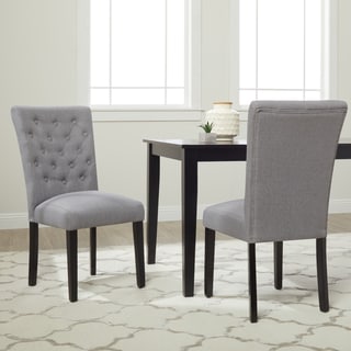 Monsoon Sopri Upholstered Armless Parson Dining Chairs (Set of 2) - Bed ...
