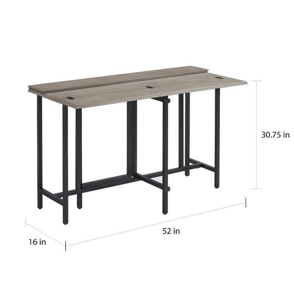 Carbon Loft Convertible Wood Dining Table Grey - Bed Bath & Beyond ...