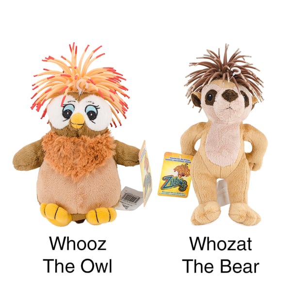 Zibbies Plush Pet Toy W/Crazy Hair & Squeaker - Bed Bath & Beyond - 9951171