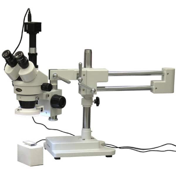 7X-45X Zoom Magnification Stereo Microscope w 64-LED Light and USB ...