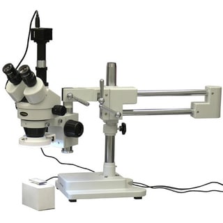 7X-45X Zoom Magnification Stereo Microscope w 64-LED Light and USB ...