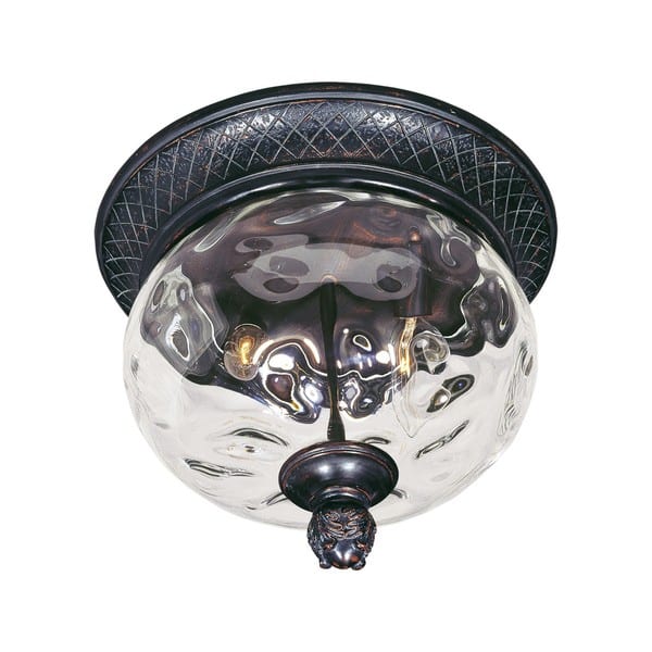 Maxim Bronze Vivex Water Glass Shade Carriage House 2-light Outdoor ...