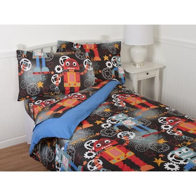 Kids' Dancing Robots Comforter Set & Sheet Set Collection - Overstock ...