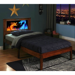 LightHeaded Beds Montgomery Twin Bed with Changeable Back-Lit LED ...