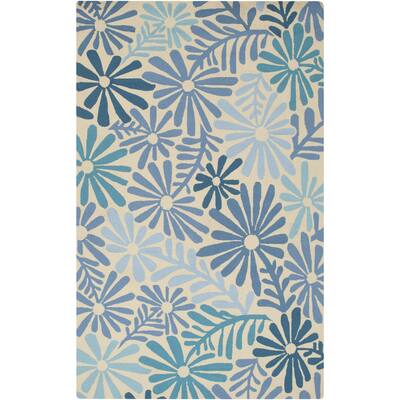 Hand-hooked Lana Floral Area Rug - Overstock - 9976886