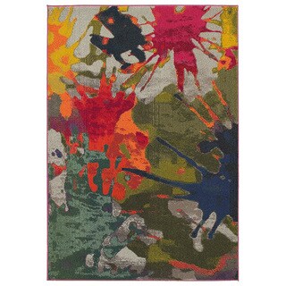 Sevita Multi Paint Splatter Area Rug (7'8 x 9'8) - 7'8" x 9'8"/Surplus ...