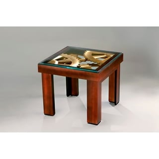 Metal Gears End Table - Bed Bath & Beyond - 9985494