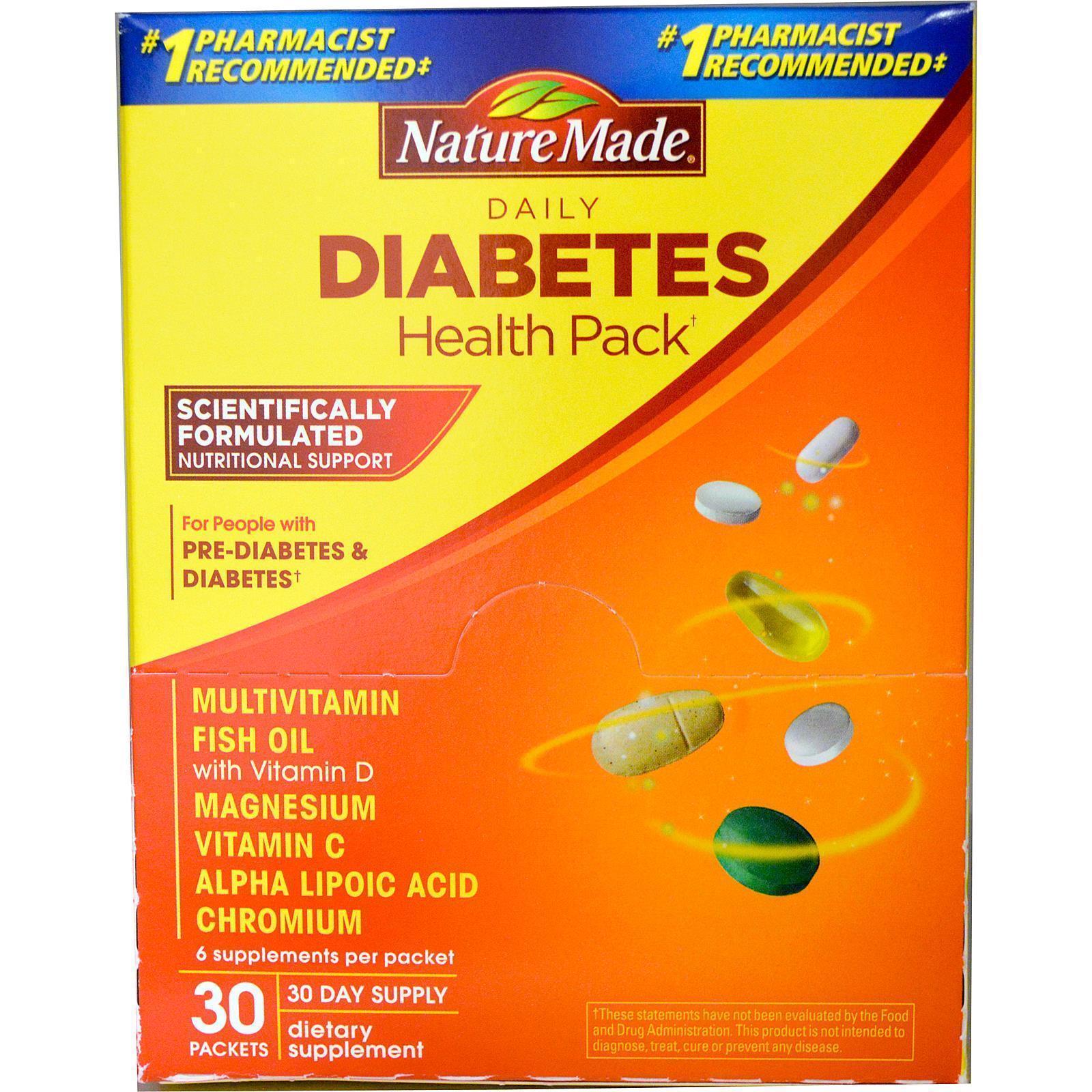 Nature Made Diabetes Health Pack (30 Packs) - Overstock - 9987934
