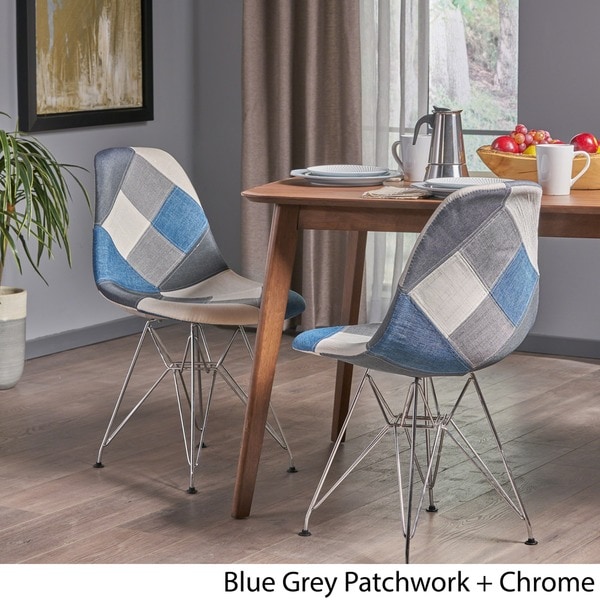 Wilmette Patchwork Fabric Chair by Christopher Knight Home Set of 2 N A Bed Bath Beyond 9994490