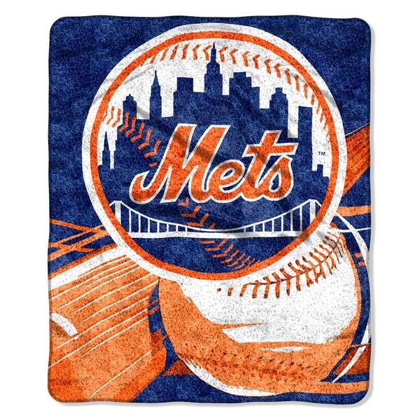 Mets Sherpa Throw Blanket - Bed Bath & Beyond - 9998377